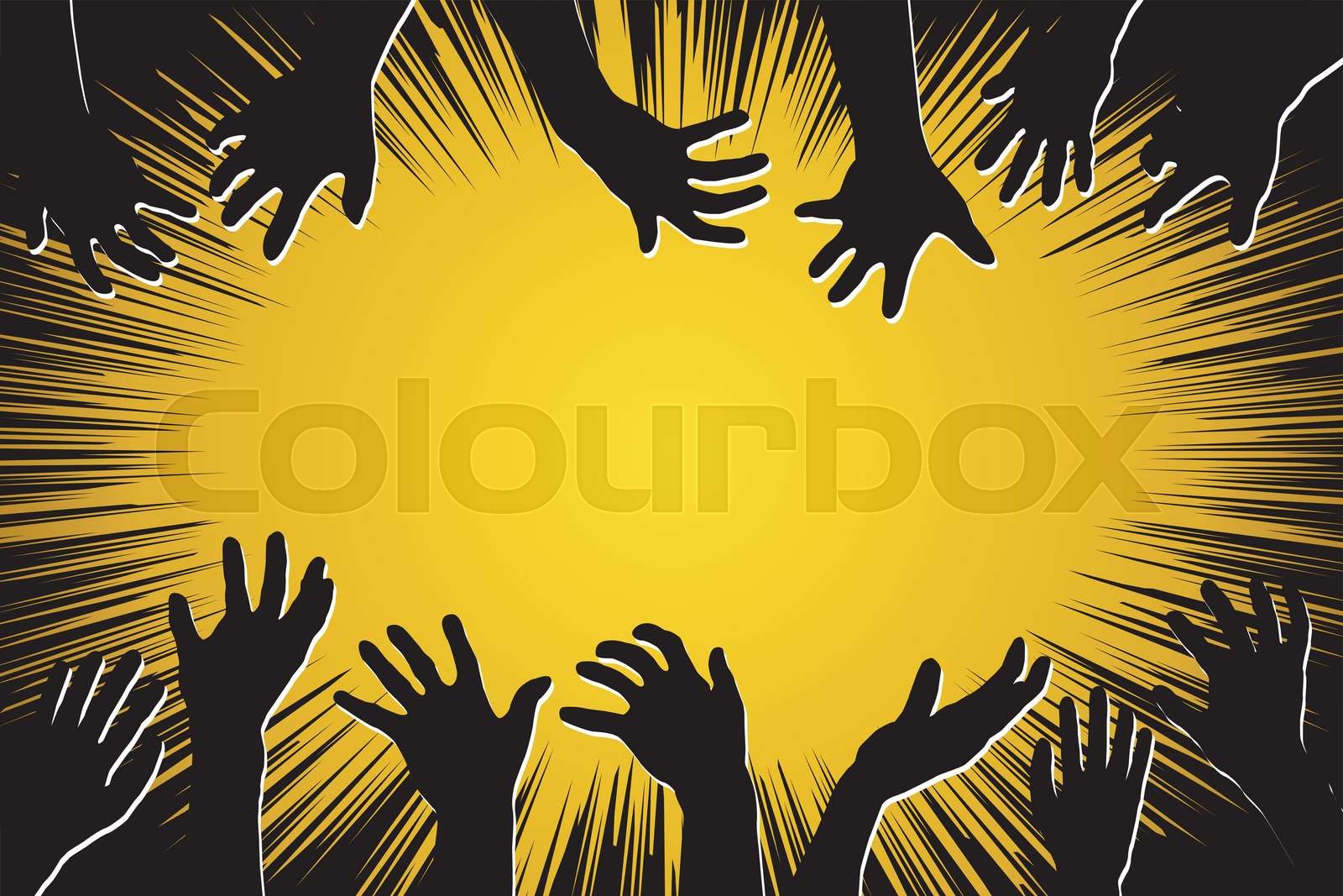 Hand ghosts. | Stock vector | Colourbox
