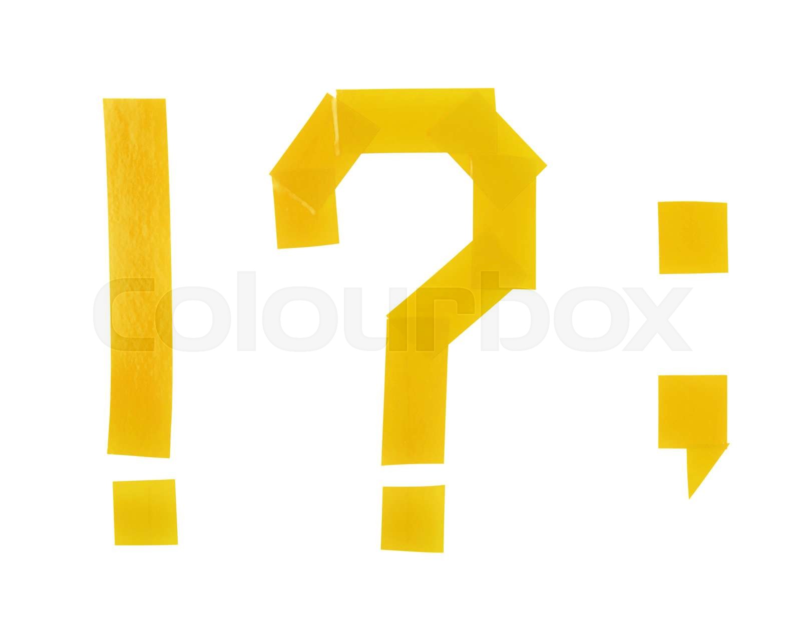 Set Of Punctuation Marks Isolated Stock Image Colourbox