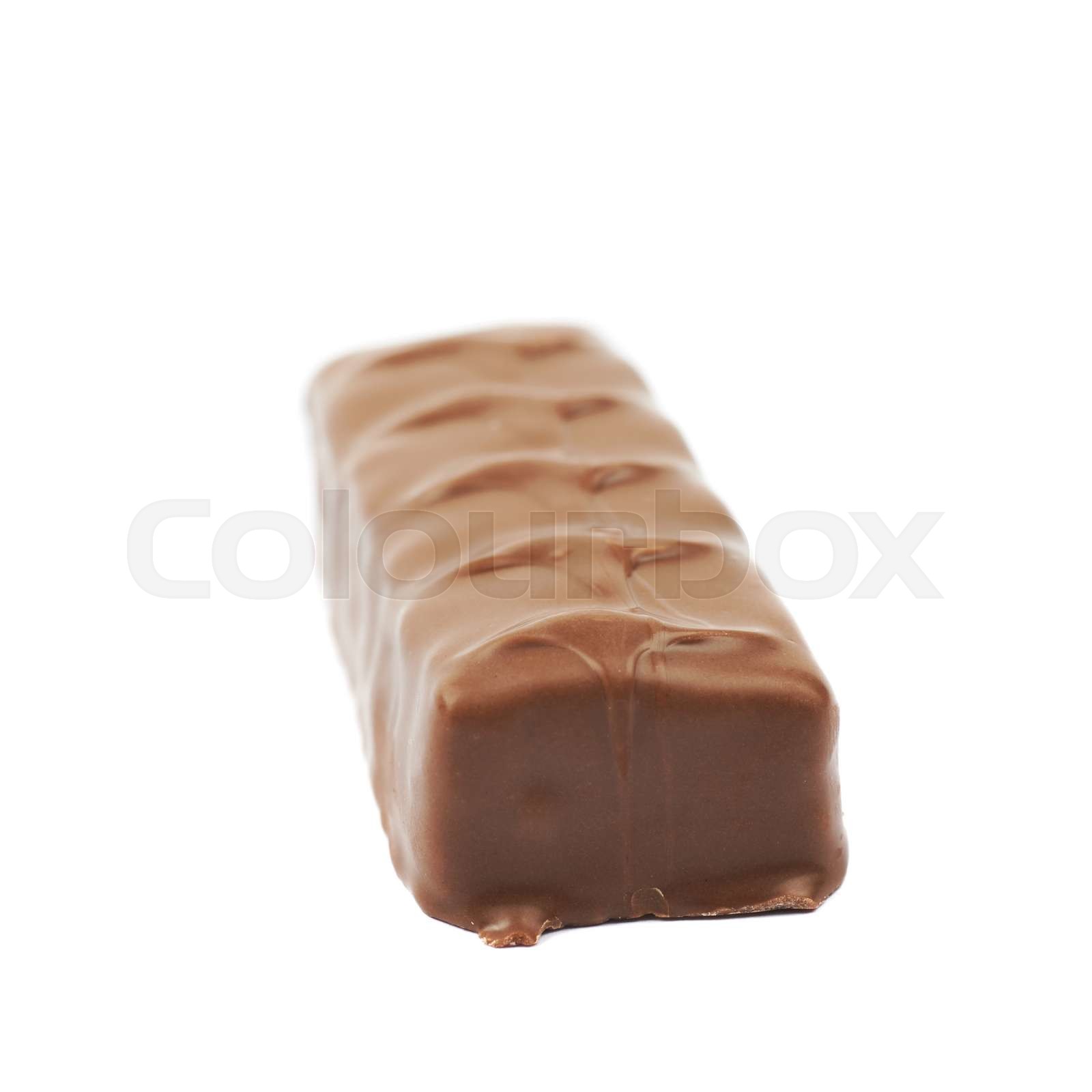 Caramel chocolate bar isolated | Stock image | Colourbox