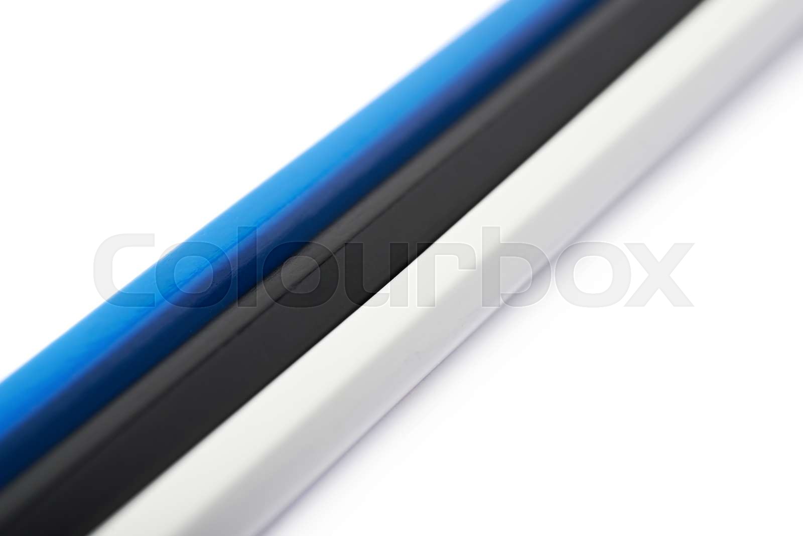 Three drawing pencils composition isolated | Stock image | Colourbox