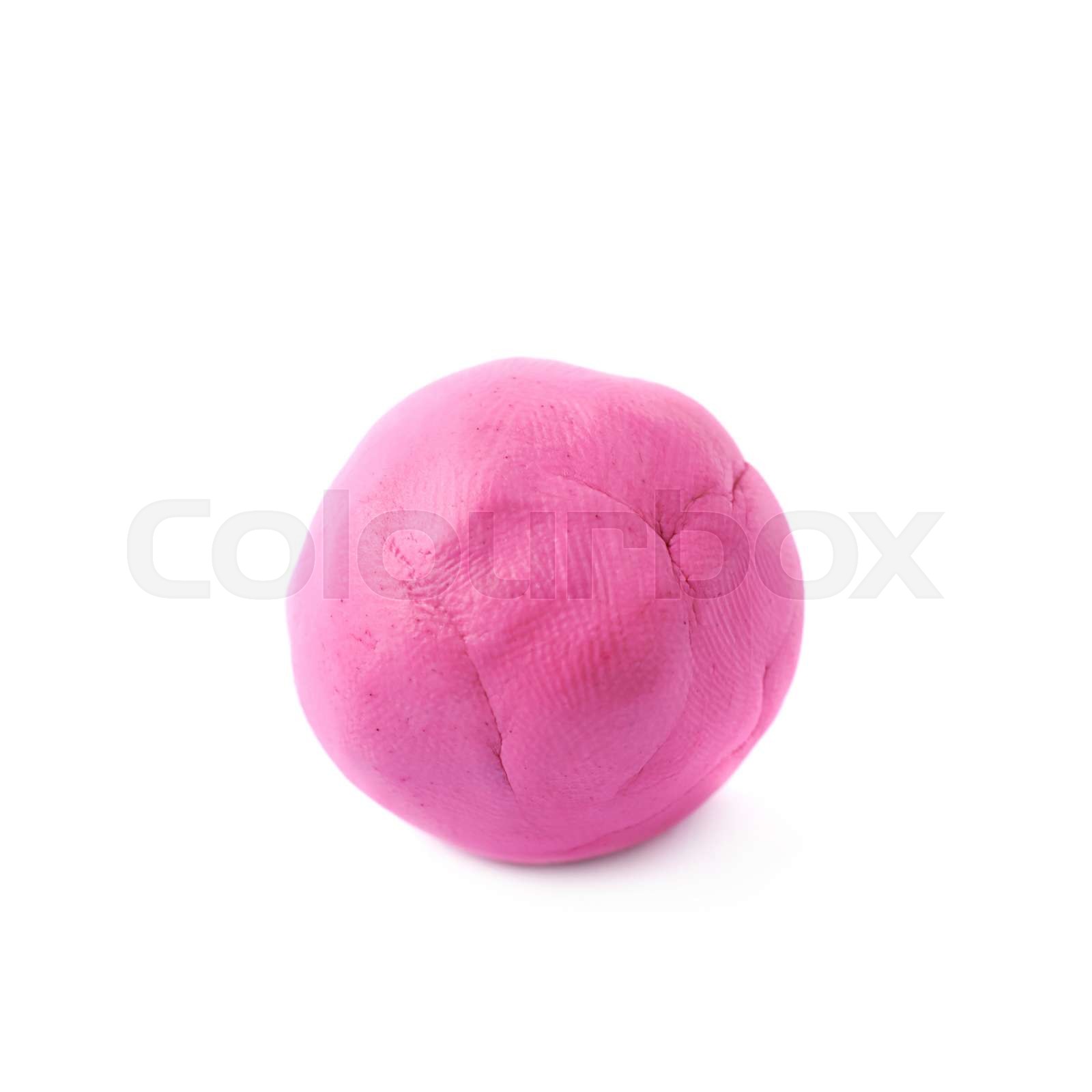 Single plasticine ball isolated | Stock image | Colourbox