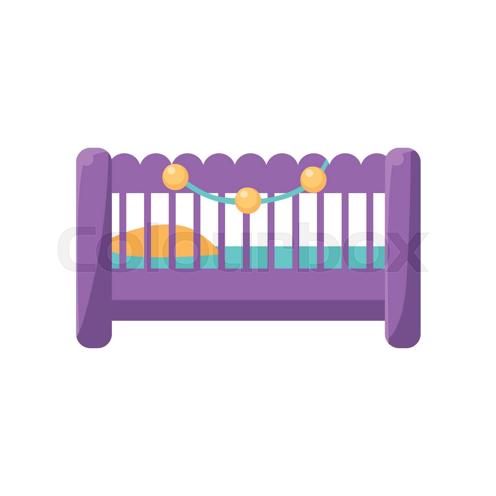 Little Baby Bed | Stock vector | Colourbox