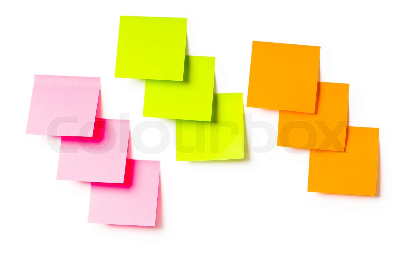 Notizen auf dem weißen Hintergrund isoliert | Stock Bild | Colourbox