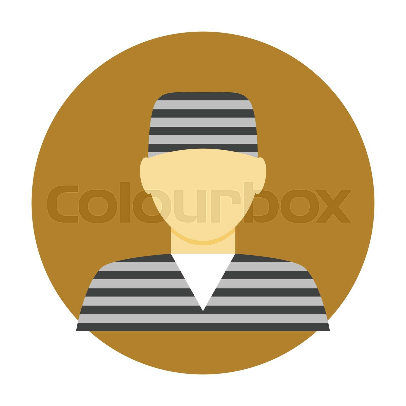Criminal avatar flat icon | Stock vector | Colourbox