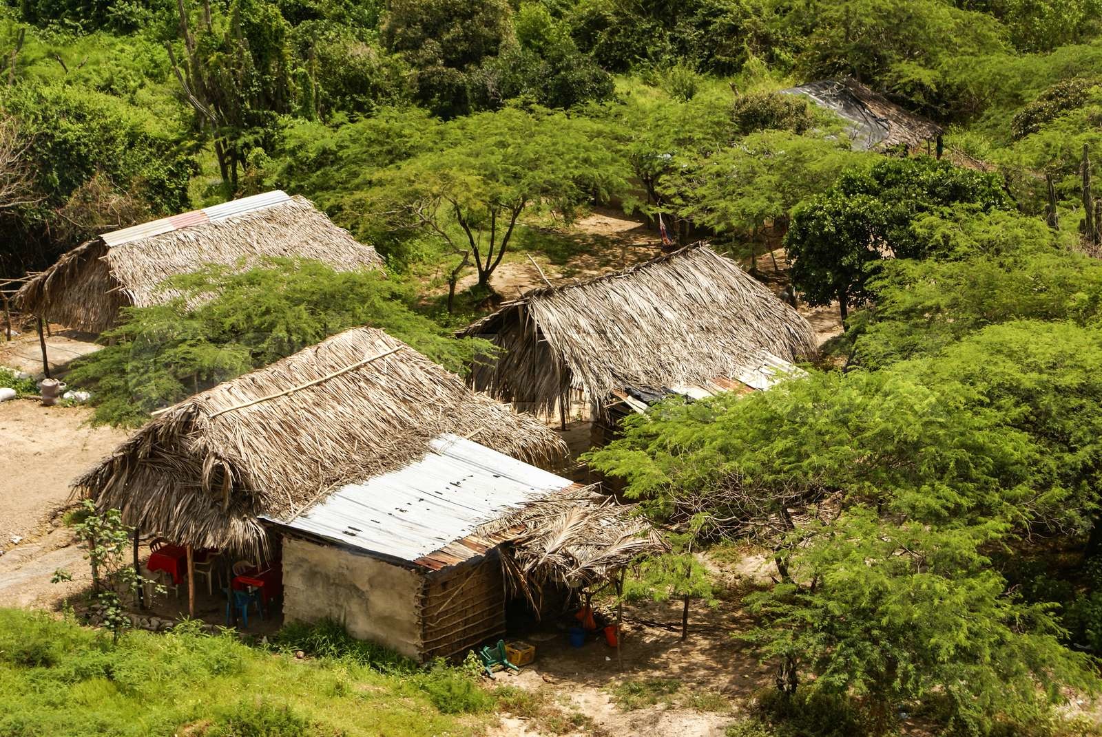Peru, Peruvian Amazonas landscape. The photo present typical indian ...