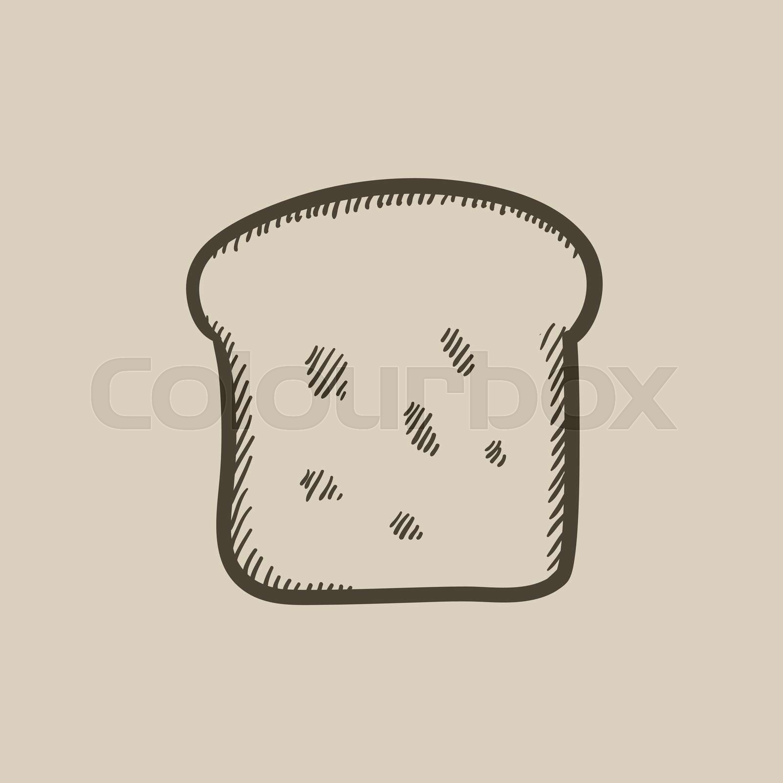Slice Of Bread Outline