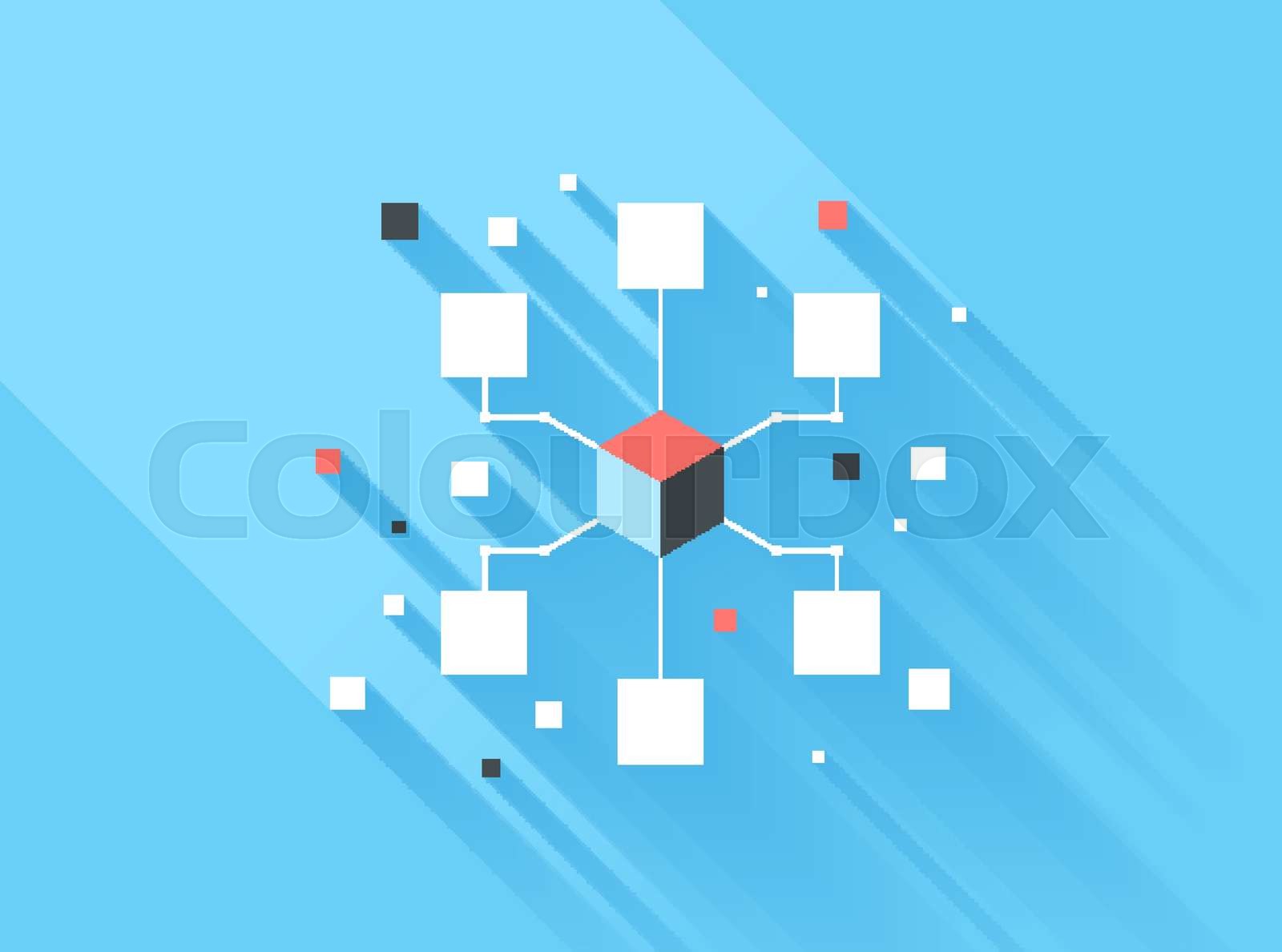 Computer network | Stock vector | Colourbox