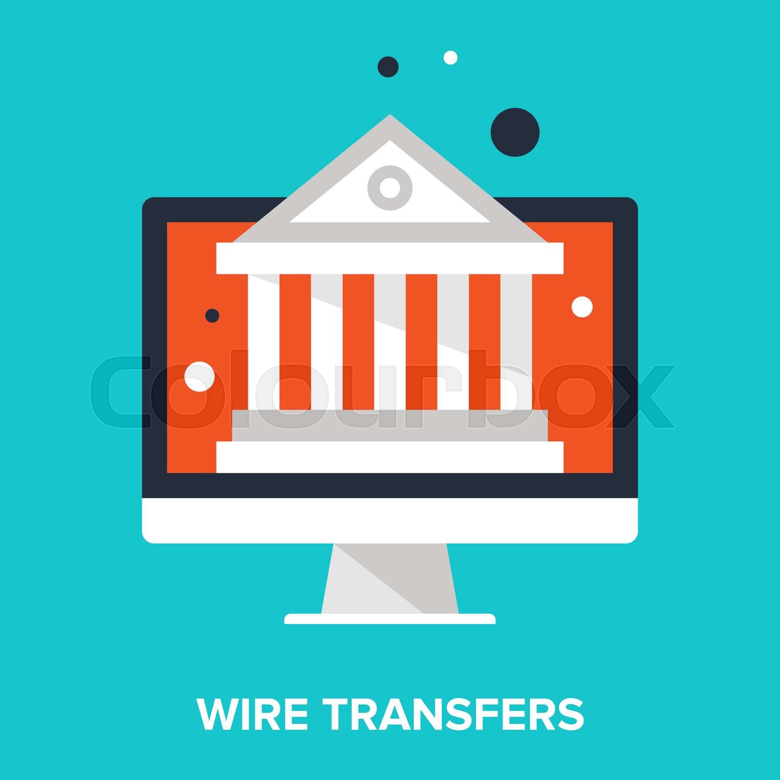wire transfers | Stock vector | Colourbox