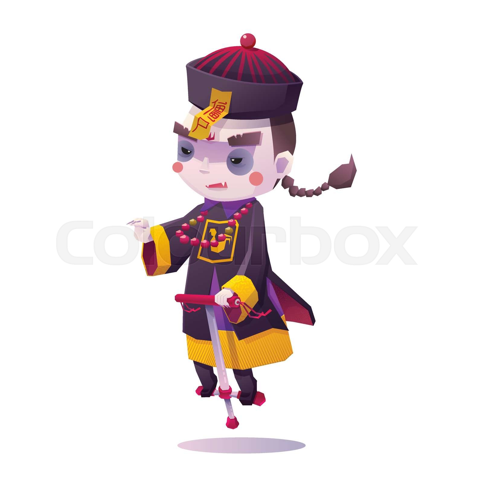 Chinese Hopping Vampire Ghost for Halloween | Stock vector | Colourbox