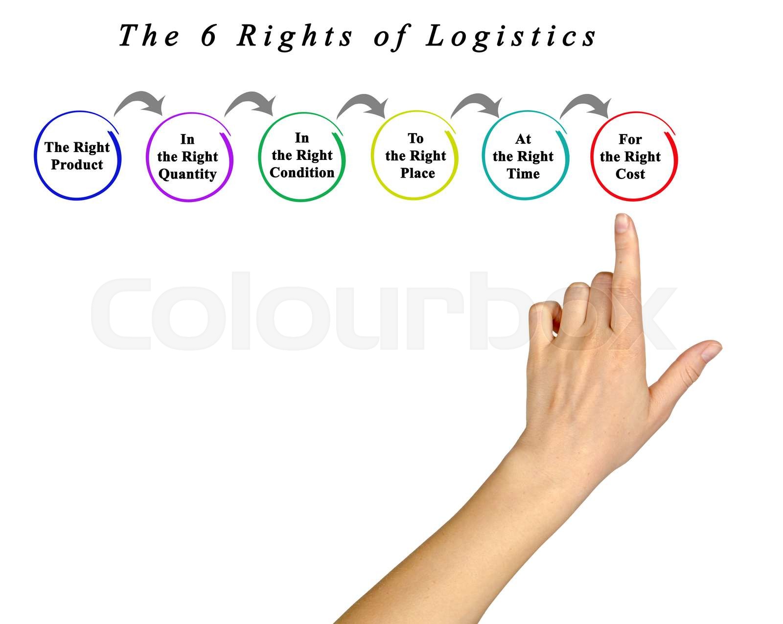 6 Rights of Logistics | Stock image | Colourbox
