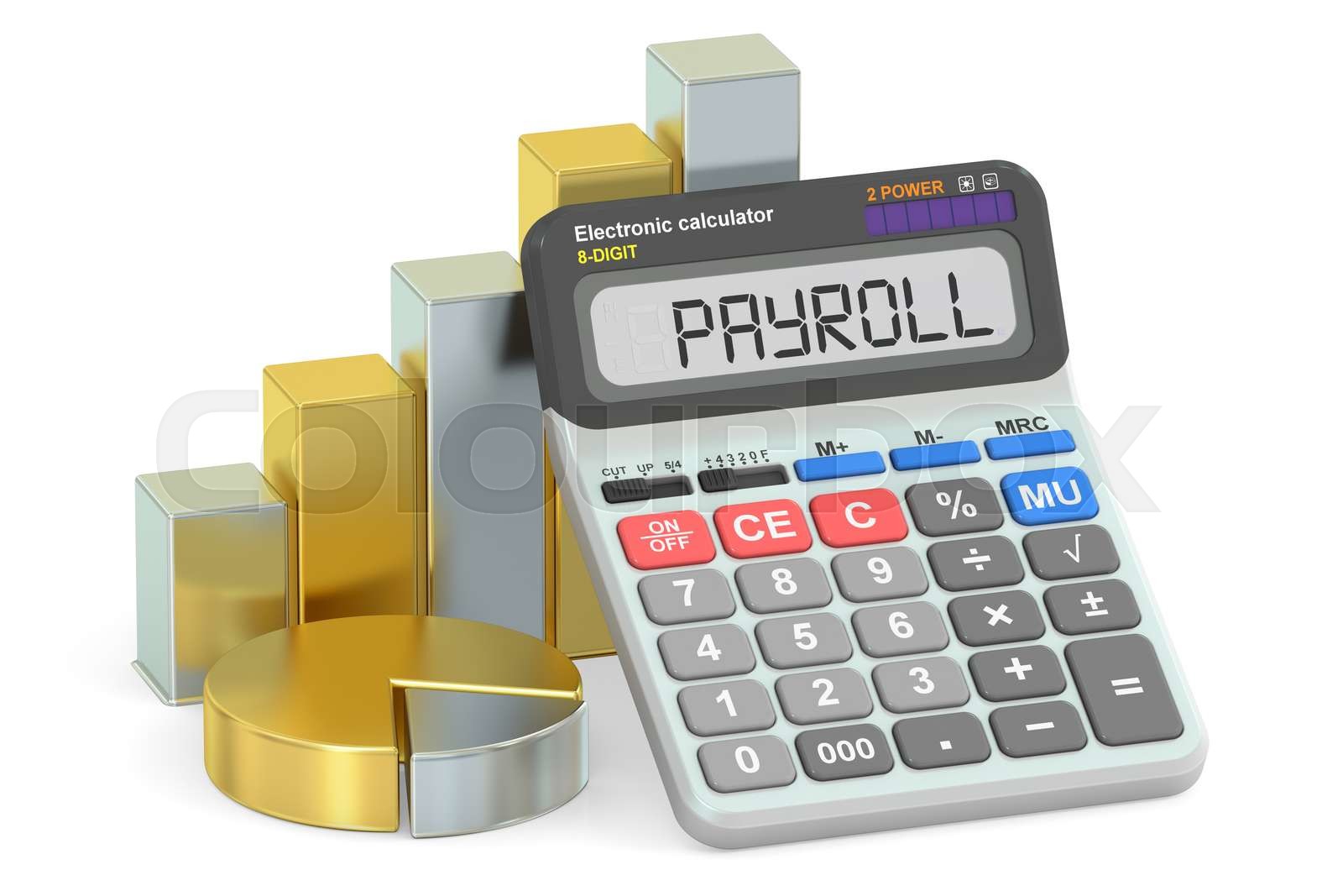 Payroll concept, 3D rendering | Stock image | Colourbox