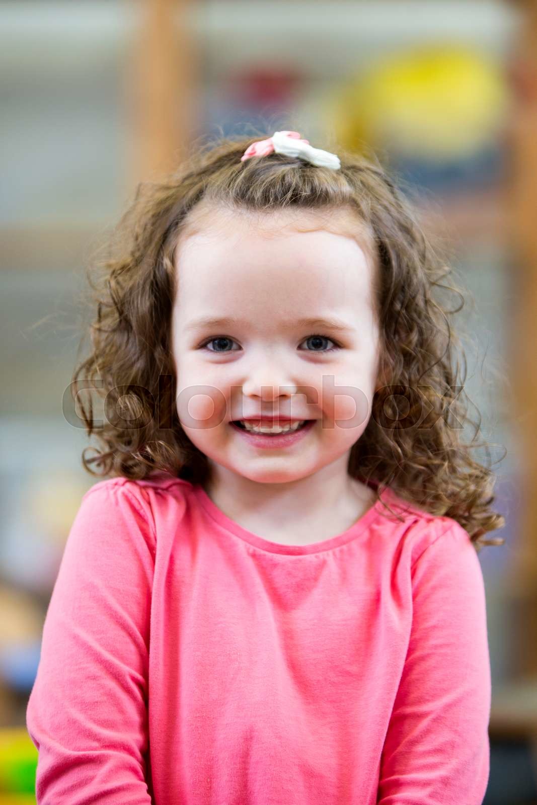 Portrait of a little girl. | Stock image | Colourbox