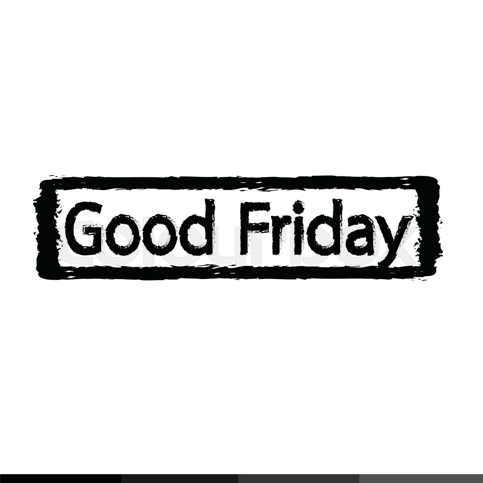 Good Friday text with effect Illustration design | Stock vector | Colourbox