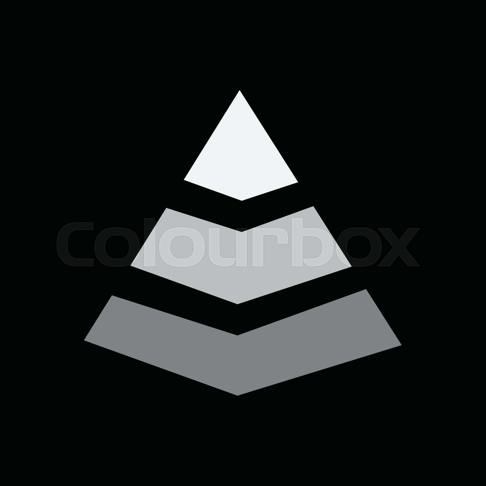 Pyramid Icon Illustration design | Stock vector | Colourbox