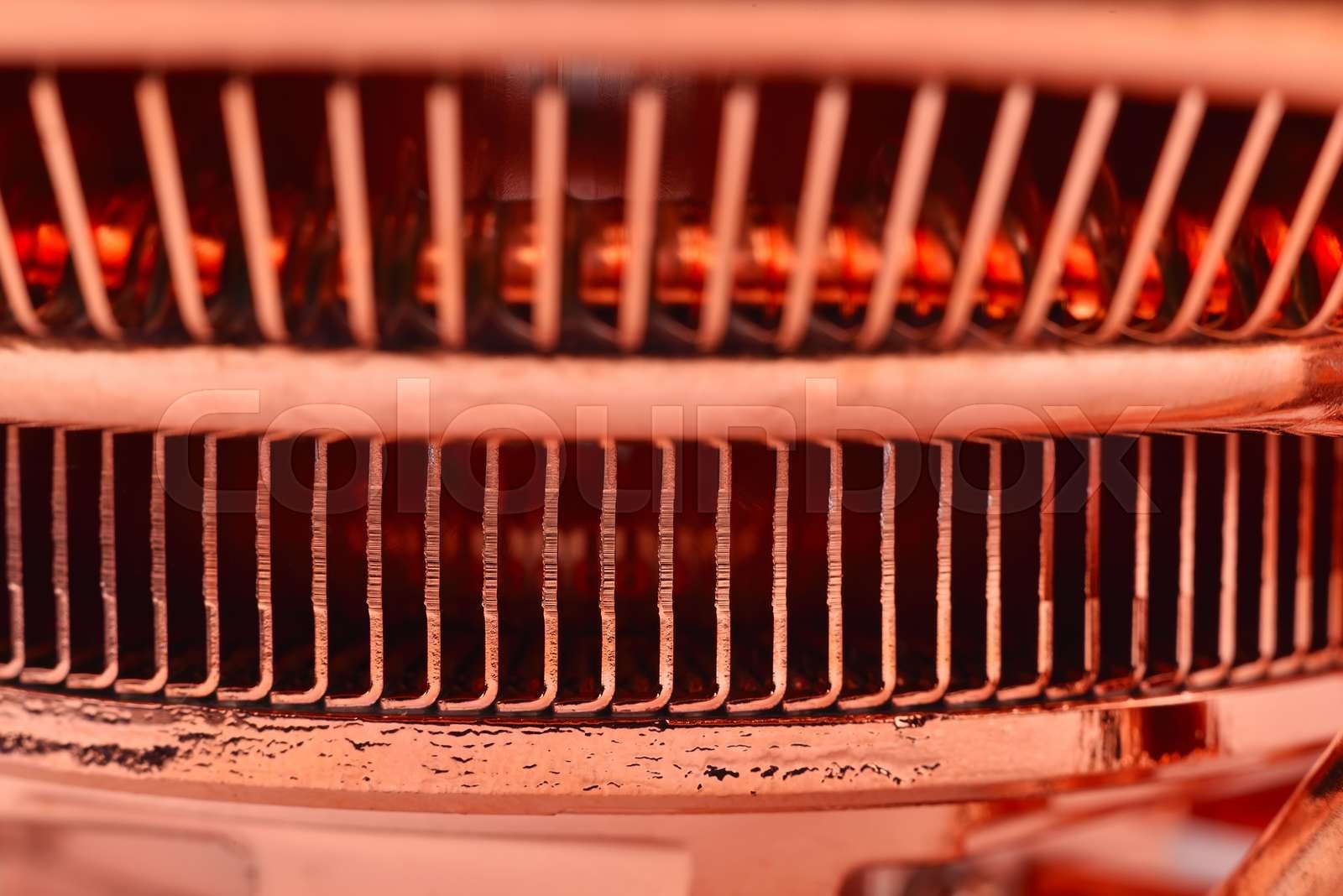 copper cpu cooler | Stock image | Colourbox