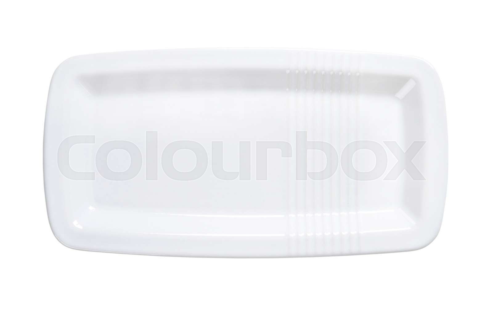 white rectangular plate | Stock image | Colourbox