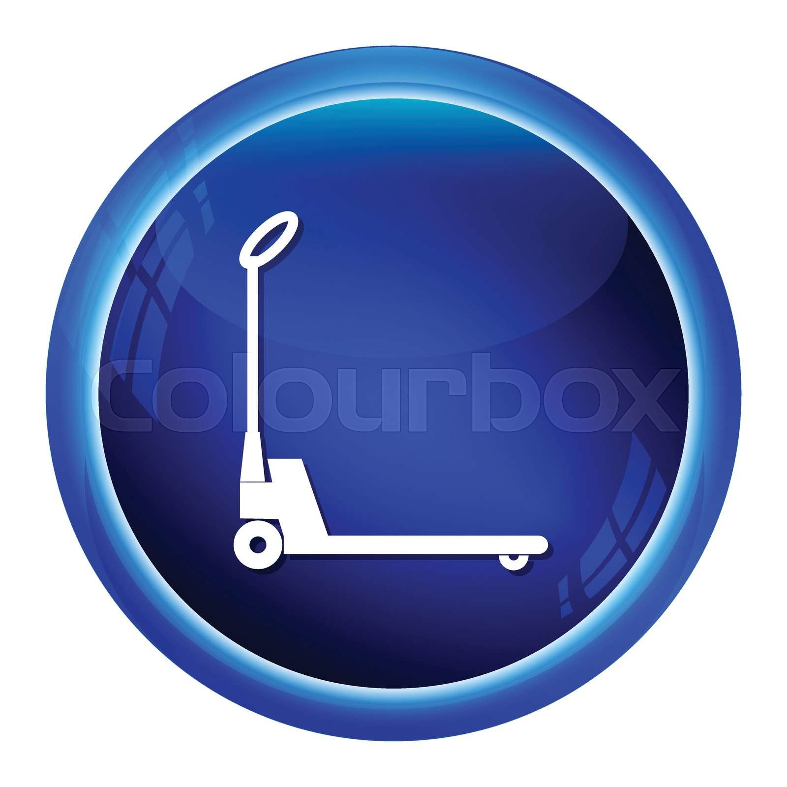 Hand pallet jack lift sign, Hand Pallet Truck icon | Stock vector ...
