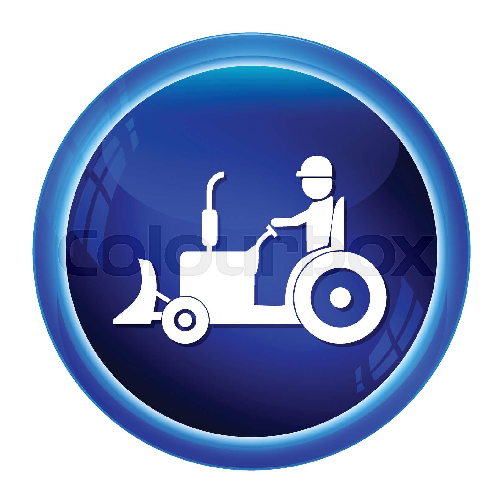 Tractor and driver icon, Agriculture tractor icon | Stock vector ...