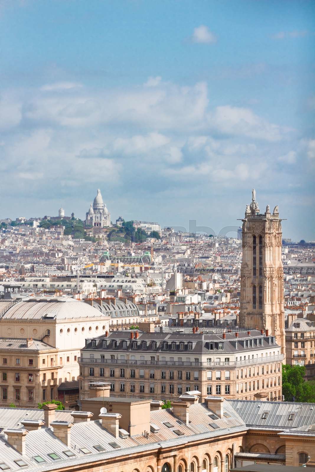 cityscape Mont Matre , Paris, France | Stock image | Colourbox