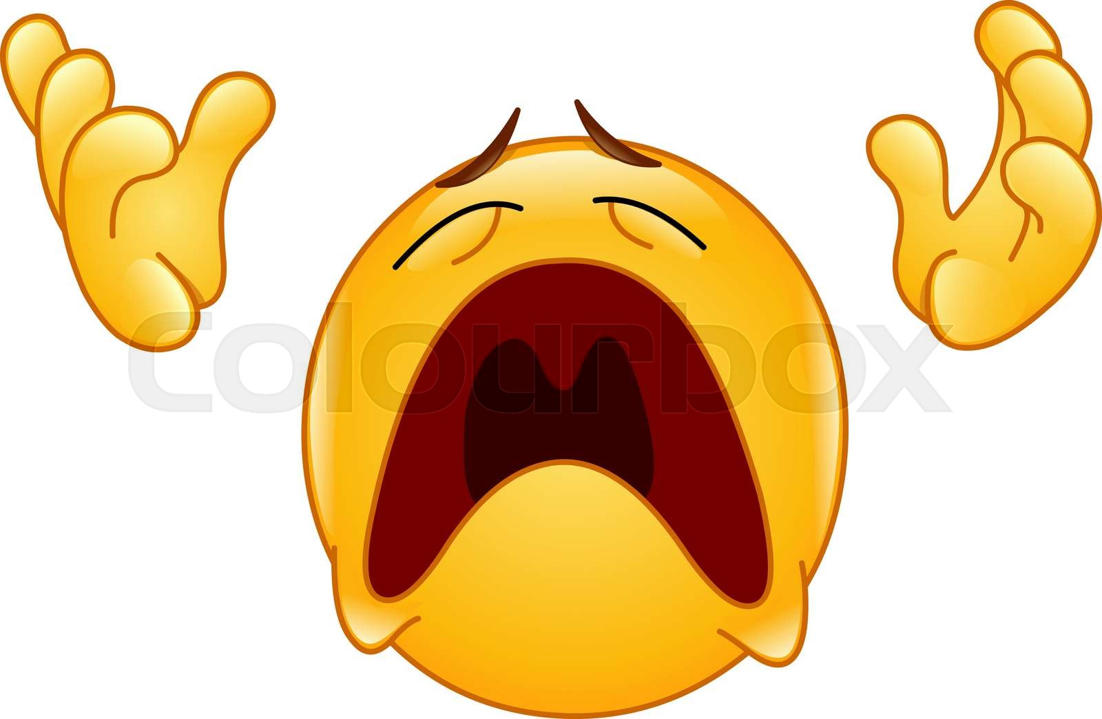 Why god why emoticon | Stock vector | Colourbox