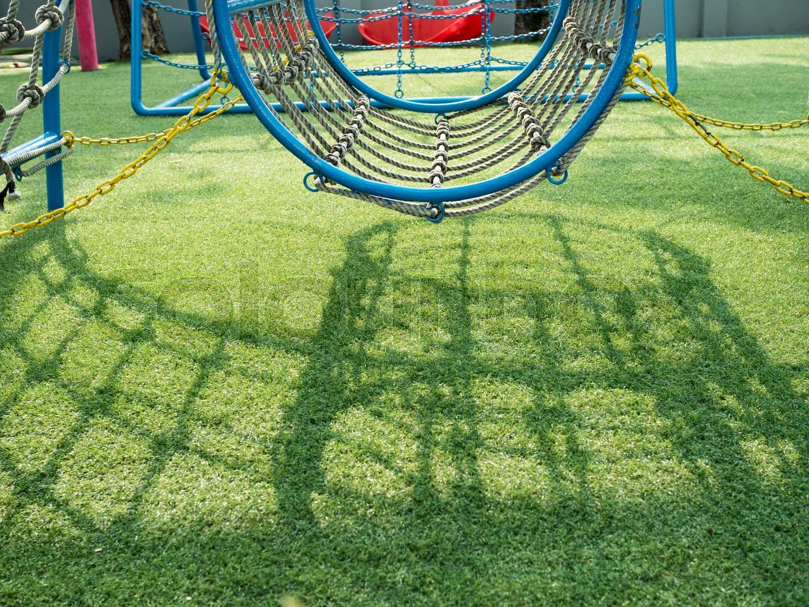 Rope climbing toys for kids in outdoor playground | Stock image | Colourbox