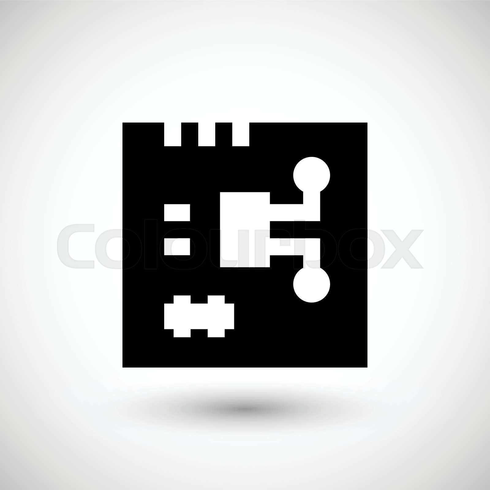 Electronic chip icon | Stock vector | Colourbox