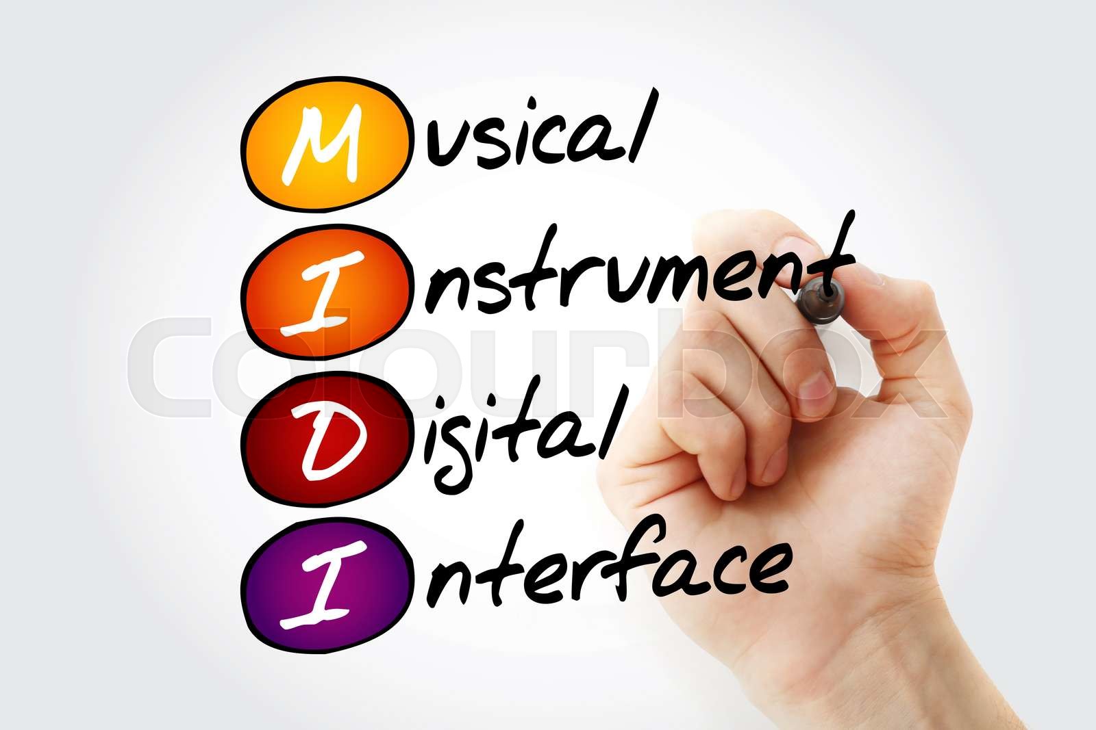MIDI Musical Instrument Digital Interface | Stock image | Colourbox