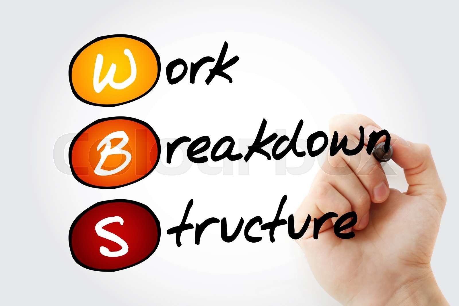 WBS - Work Breakdown Structure | Stock image | Colourbox