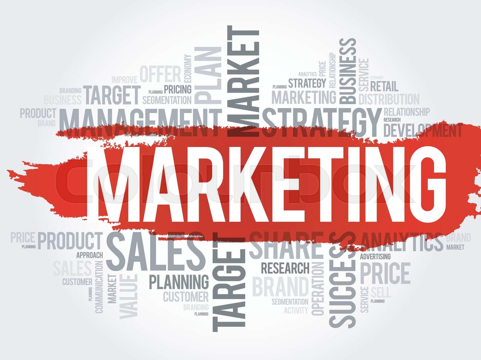 Marketing word cloud | Stock vector | Colourbox