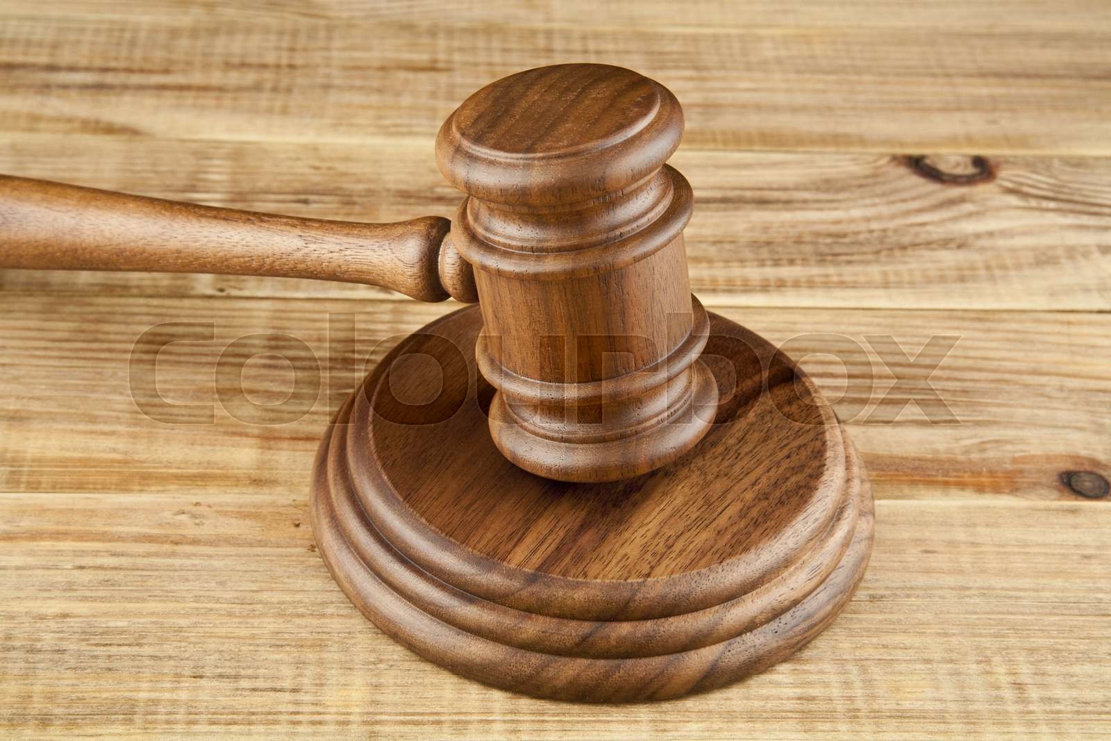 wooden gavel | Stock image | Colourbox