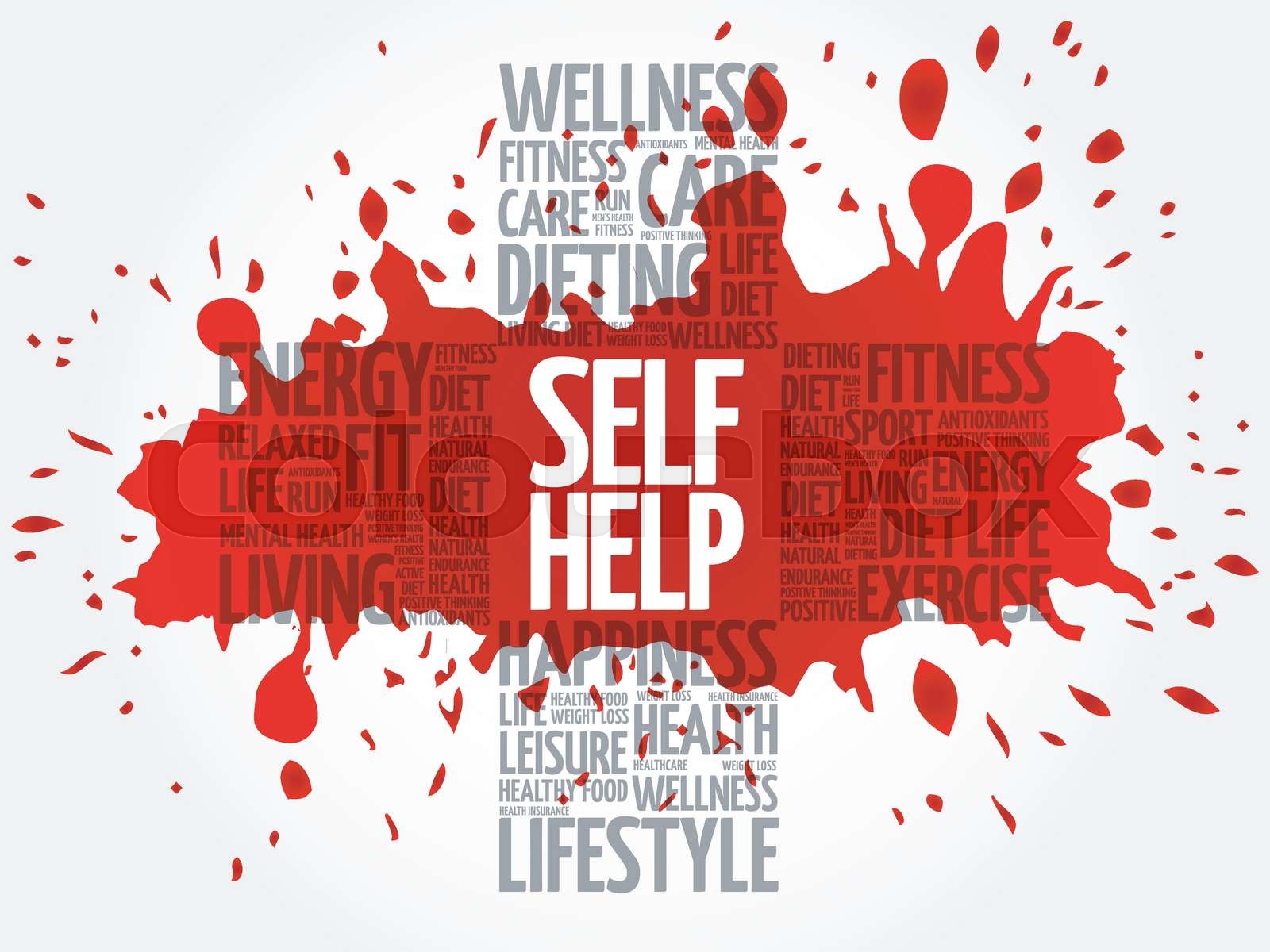 Self Help word cloud | Stock vector | Colourbox