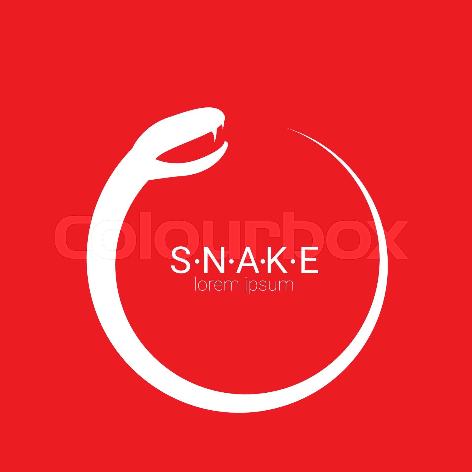 vector snake simple logo design element. | Stock vector | Colourbox