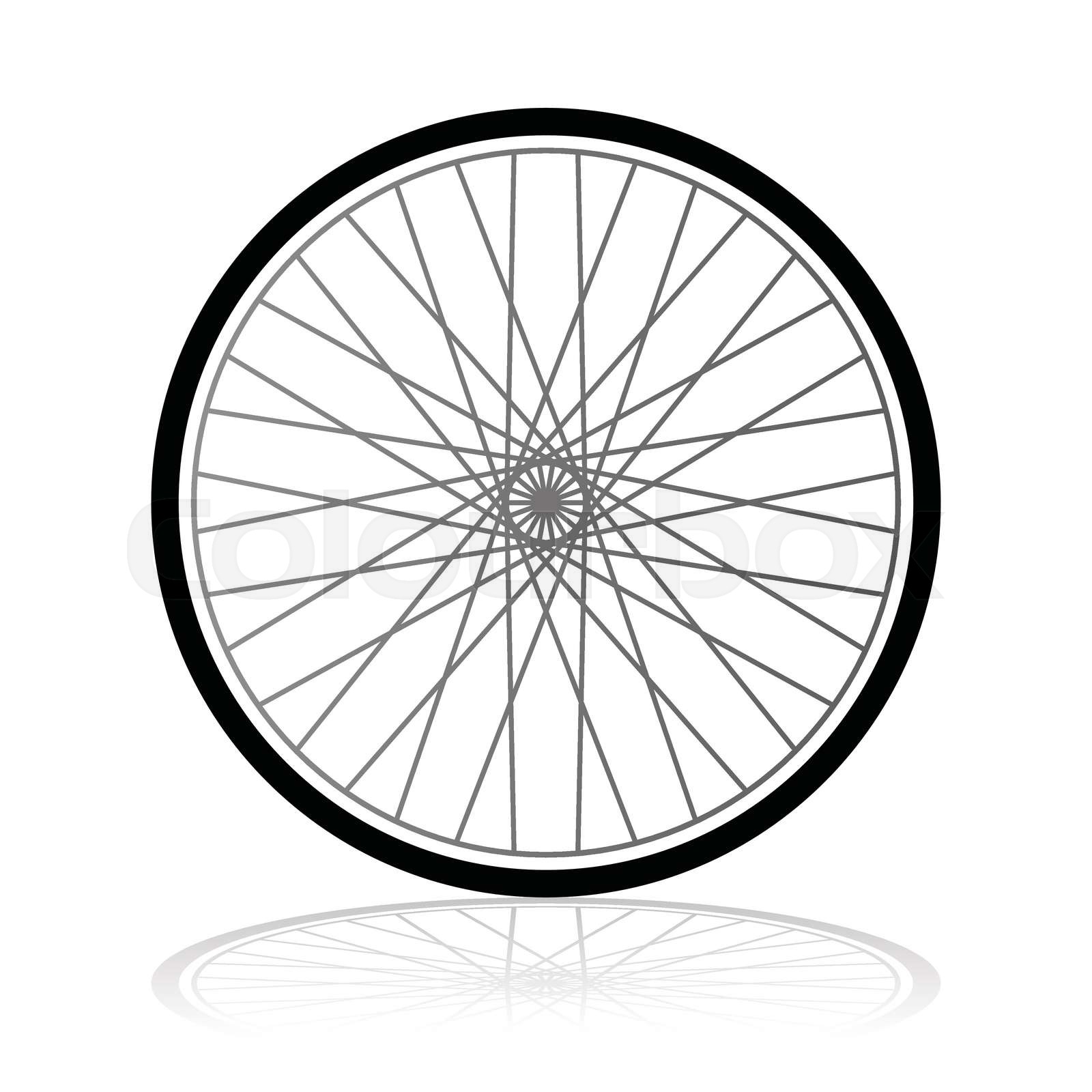 Vector bicycle wheel | Stock vector | Colourbox