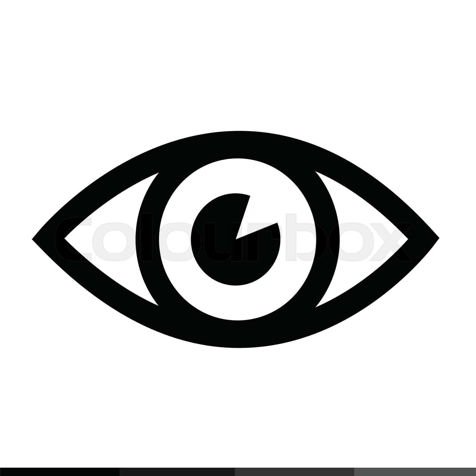 ojo, pictograma, vista | Vector de archivo | Colourbox