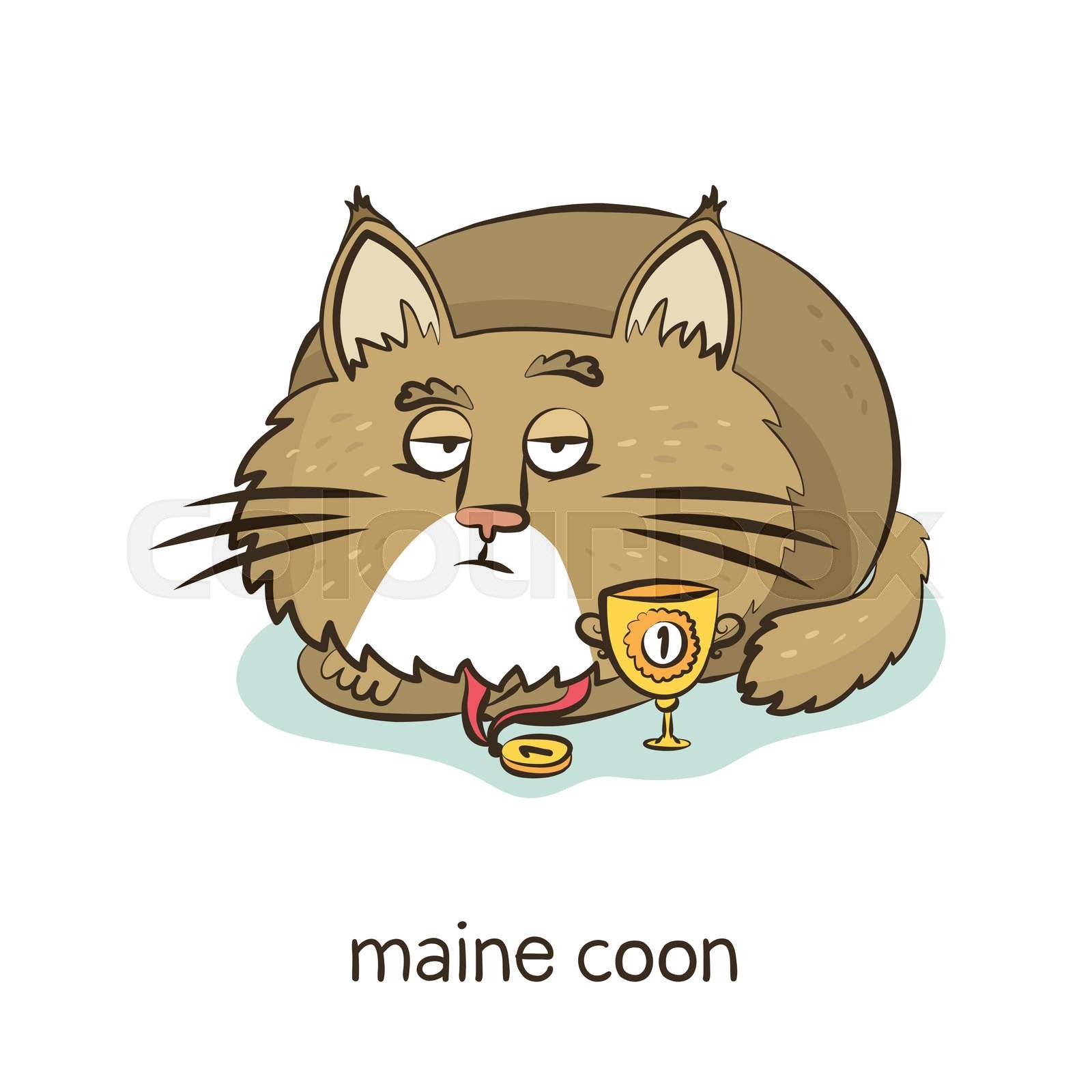 kat, tegning, konkurrence | Stock vektor | Colourbox