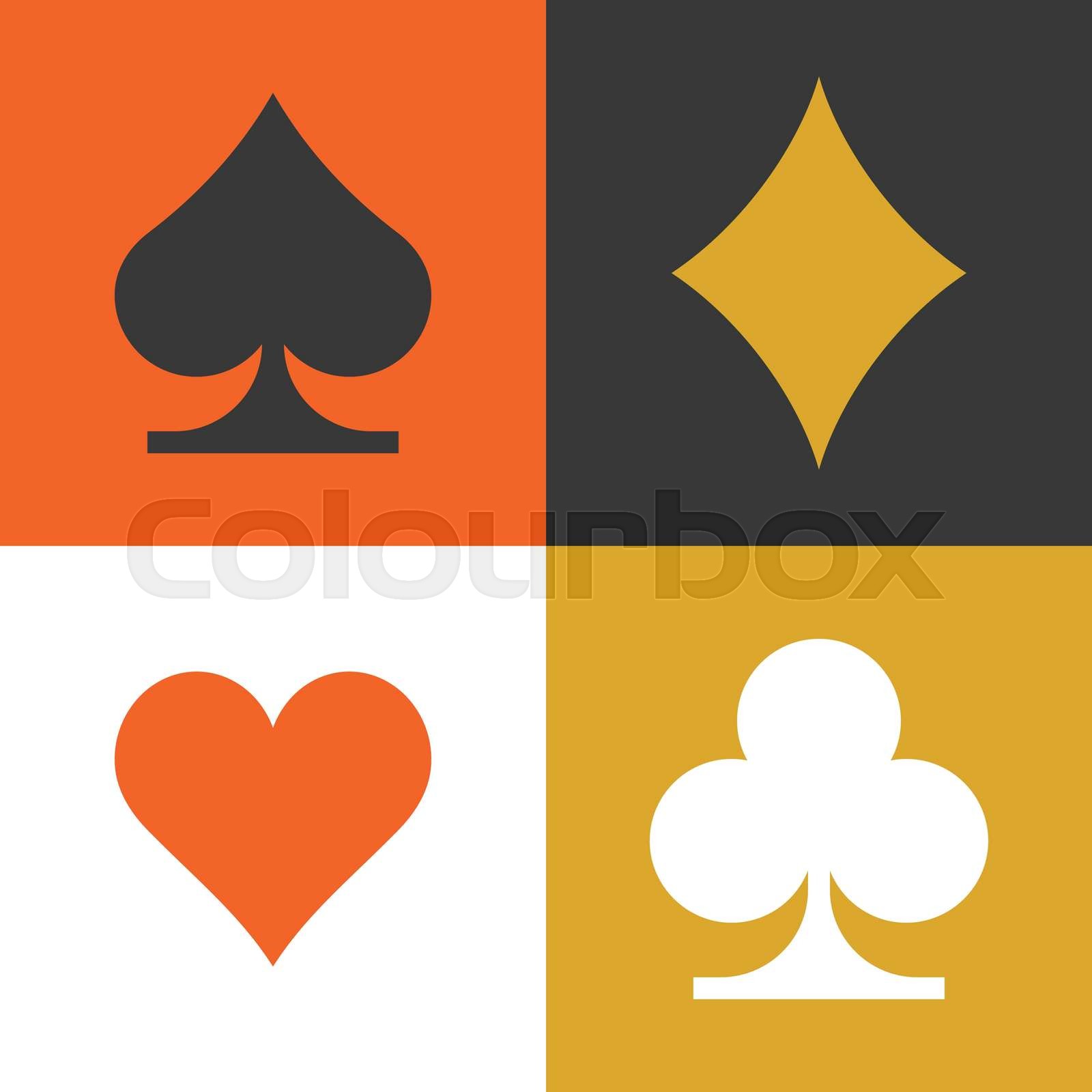 card suits, flat icon | Stock vector | Colourbox