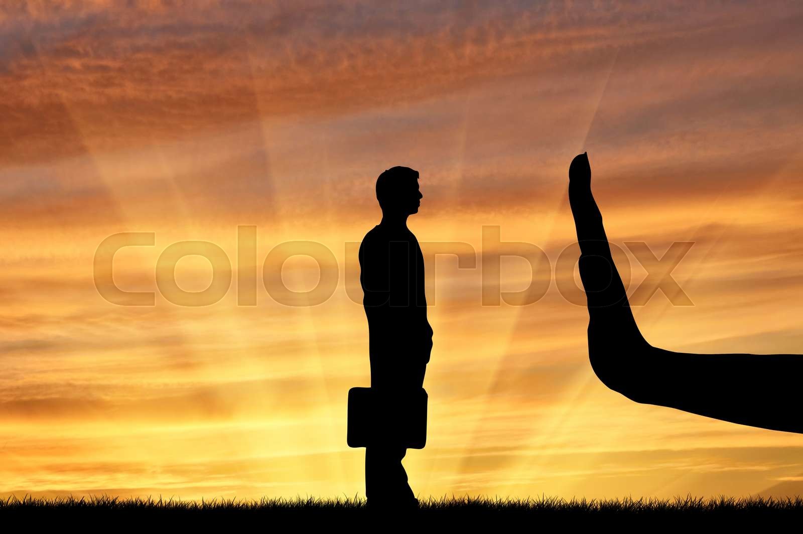 einwände, diskriminierung, problematik | Stock Bild | Colourbox