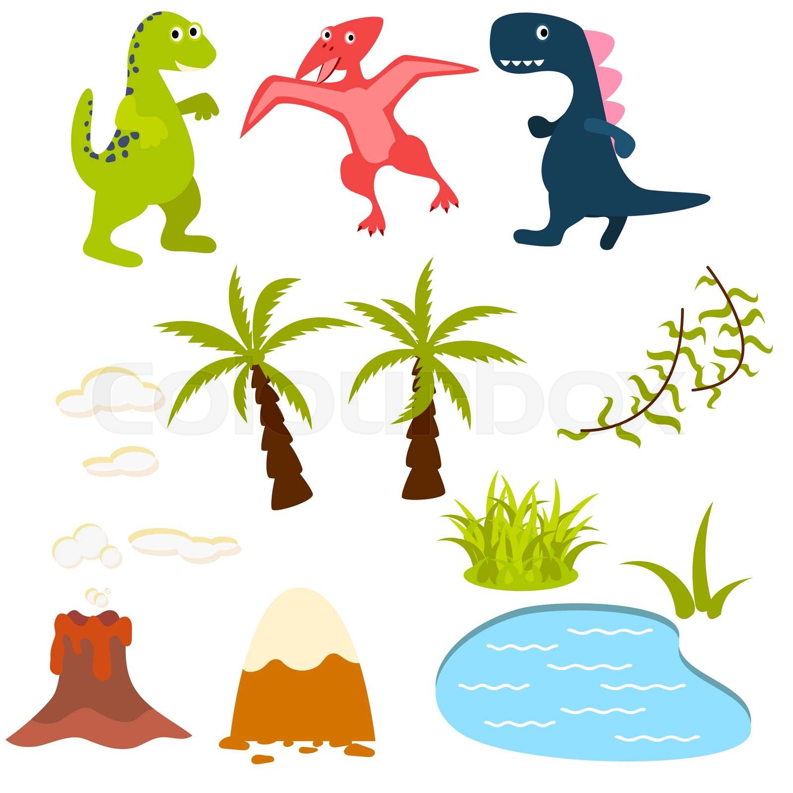 dinosaur, vektor, barn | Stock vektor | Colourbox