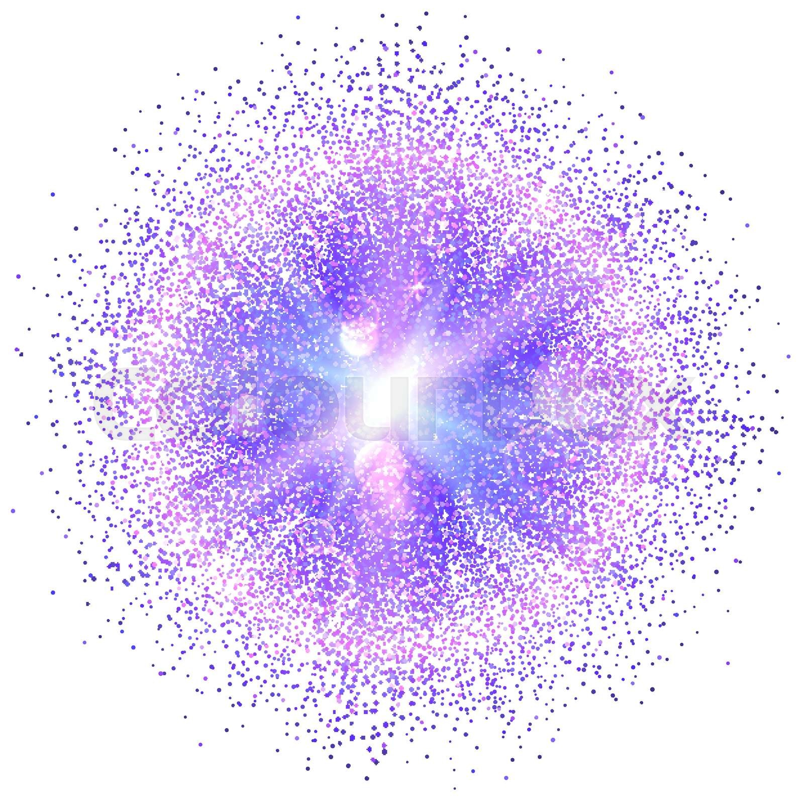 Glowing ball with particles | Stock vector | Colourbox