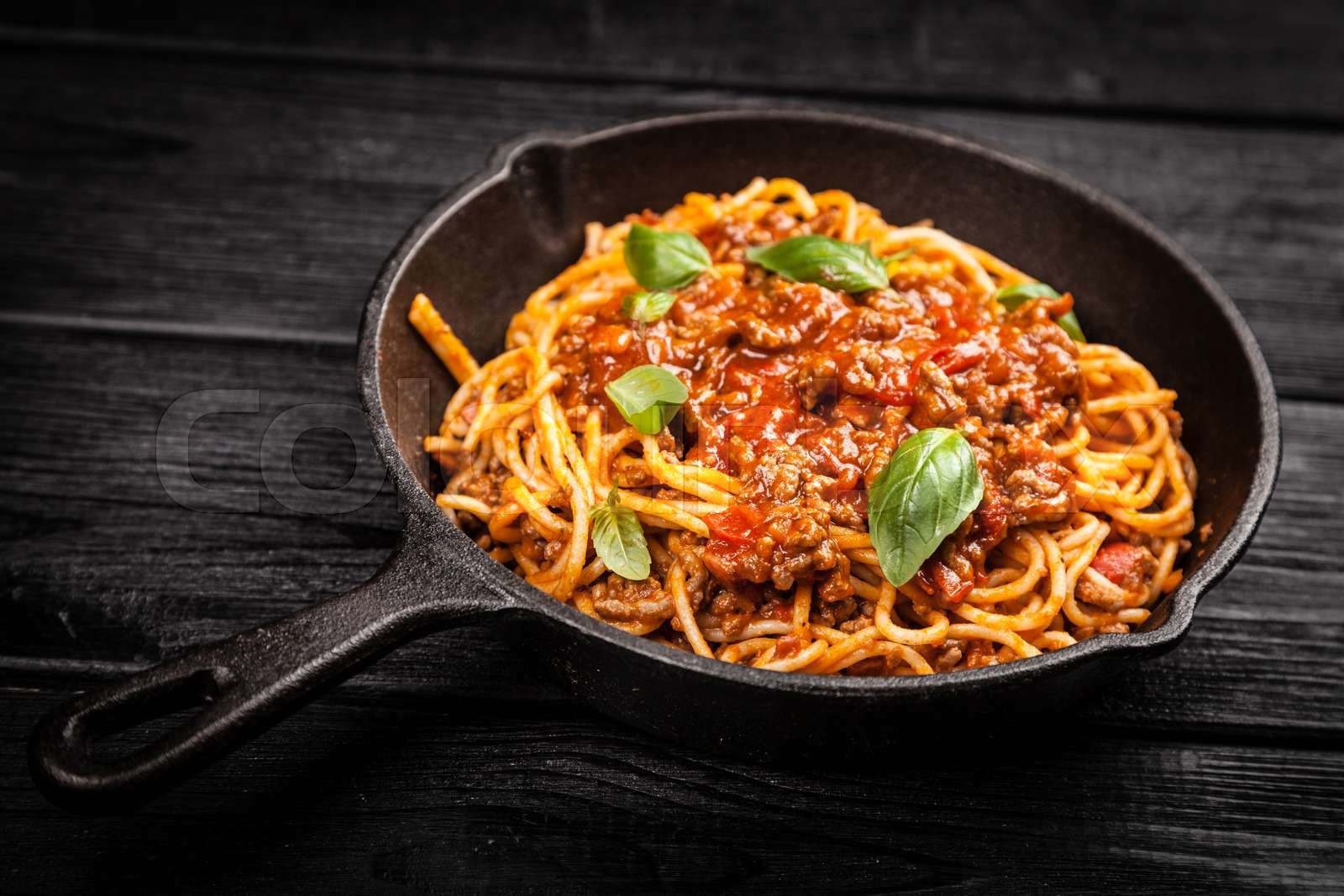 Traditional spaghetti bolognese | Stock image | Colourbox