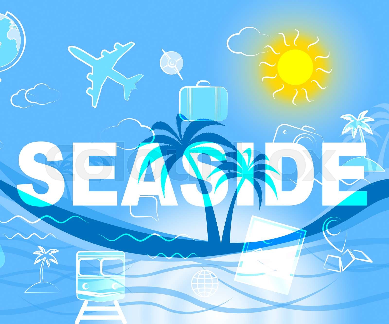 Seaside Holiday Represents Beach Holidays And Beaches | Stock image ...