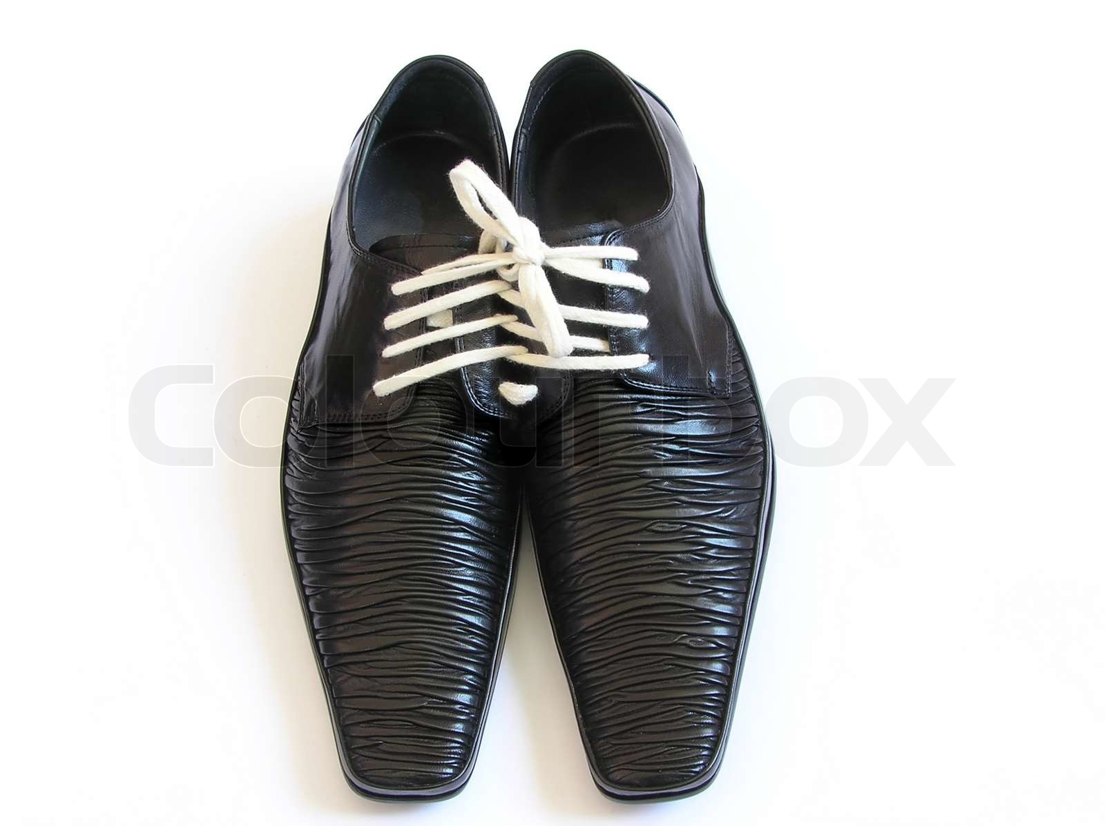 Sorte sko , foto det er isoleret | Stock foto | Colourbox