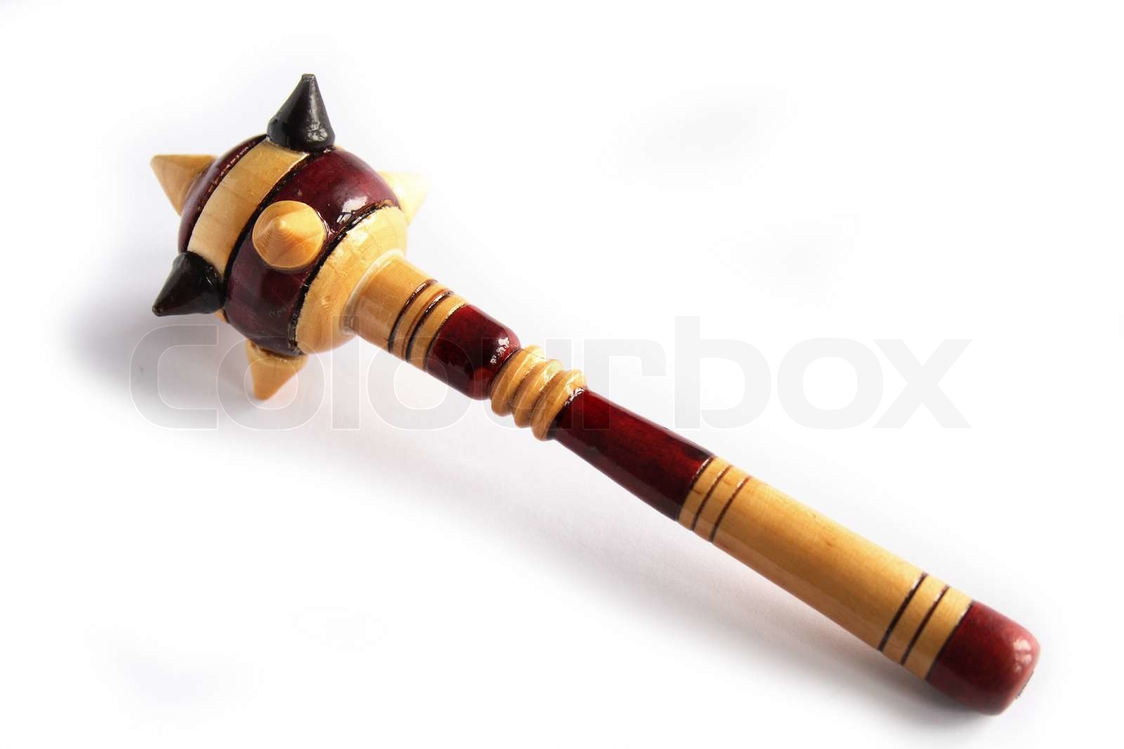 On a photo a decorative mace from a tree | Stock image | Colourbox