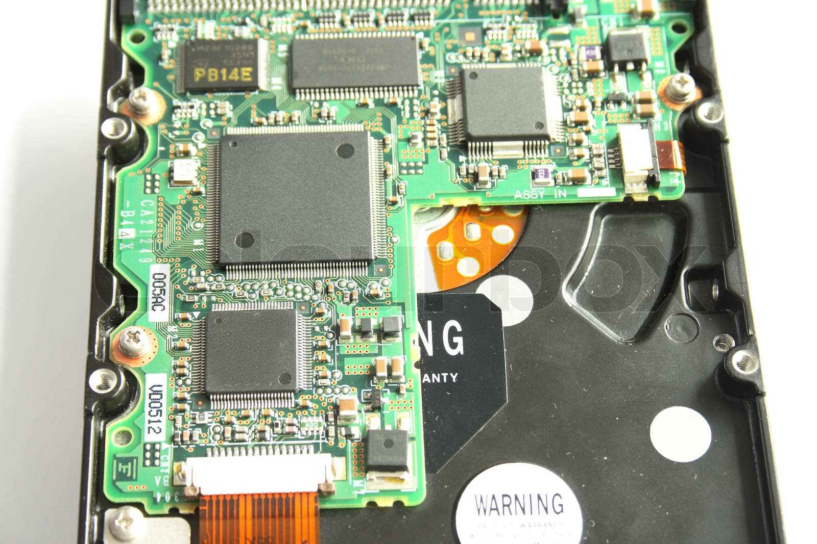 On a photo the winchester, a computer detail. The photo is isolated ...