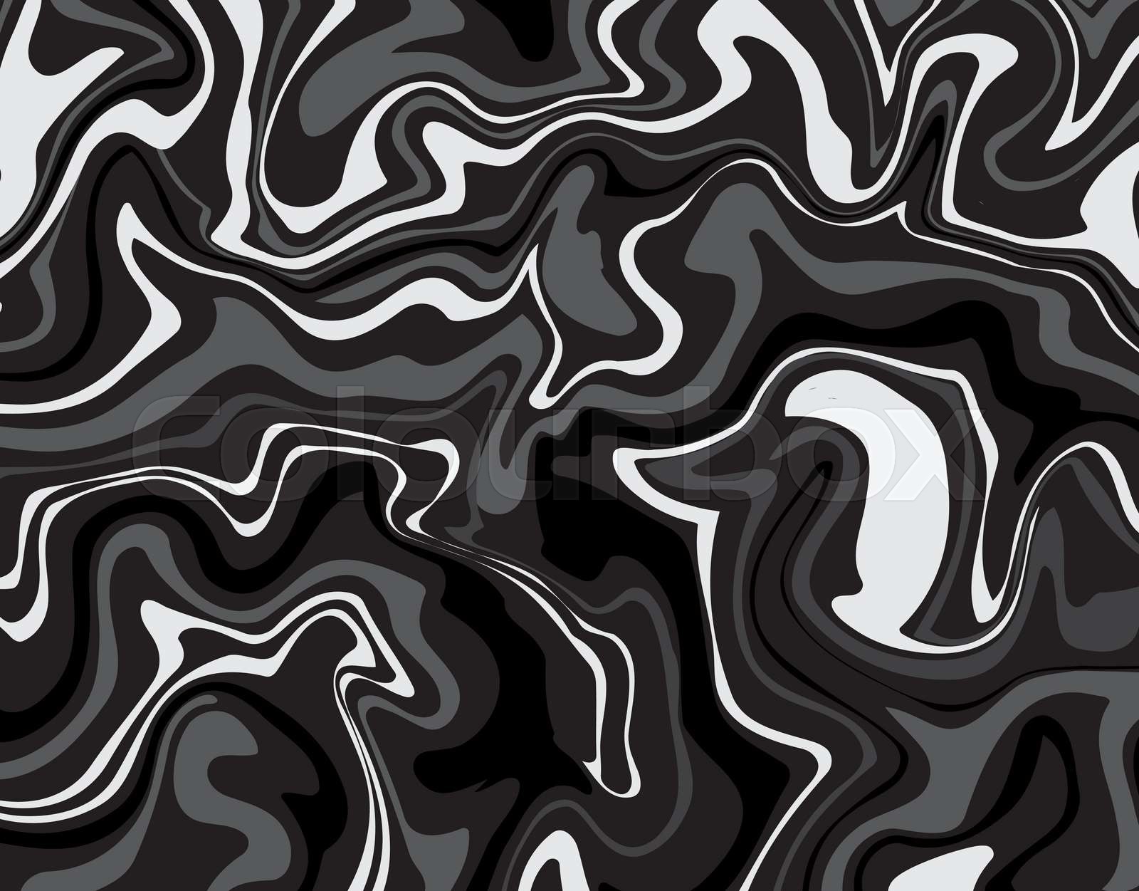 Vector ink marble style texture. Hand drawn marbling effect. | Stock ...