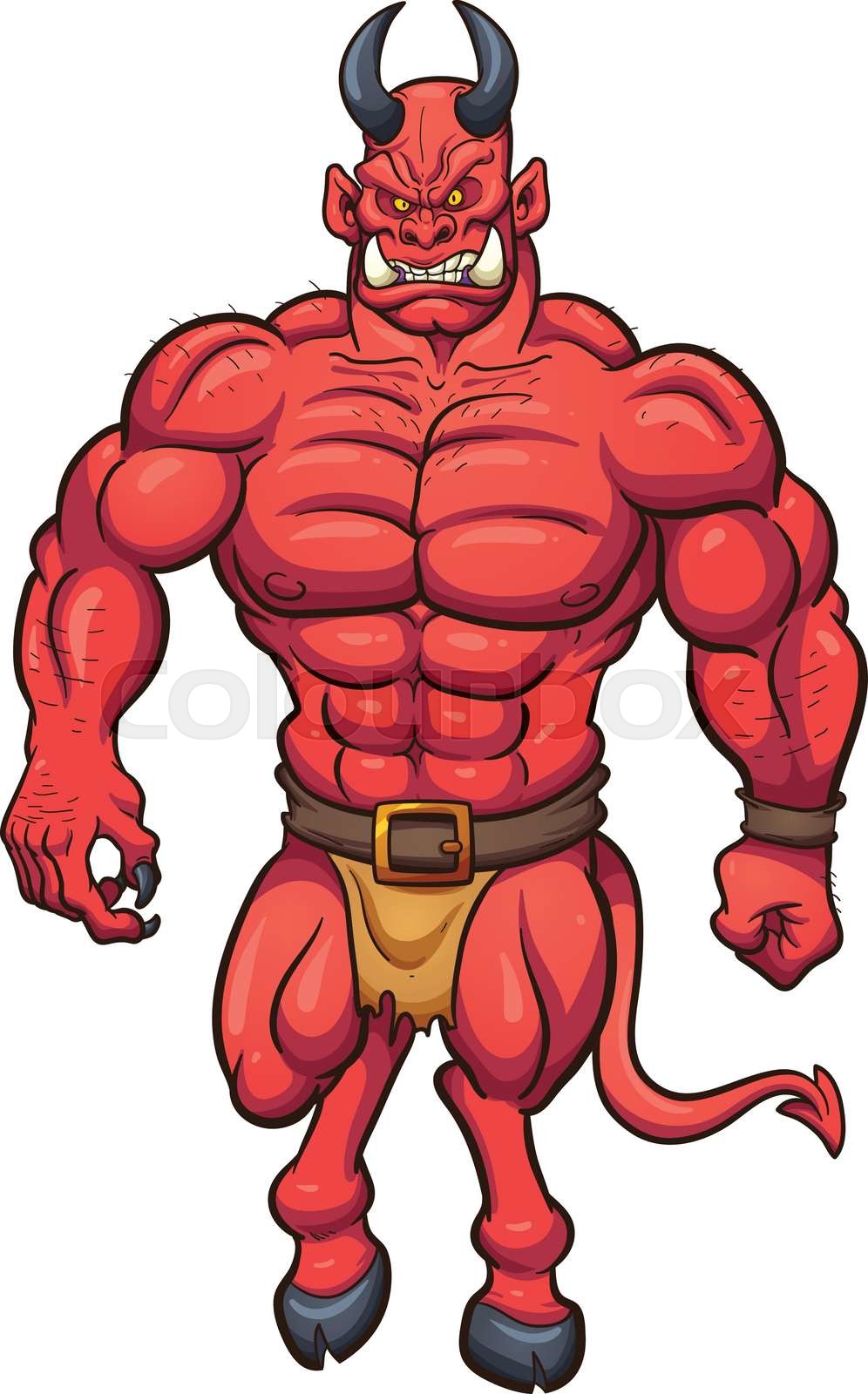 Strong demon | Stock vector | Colourbox
