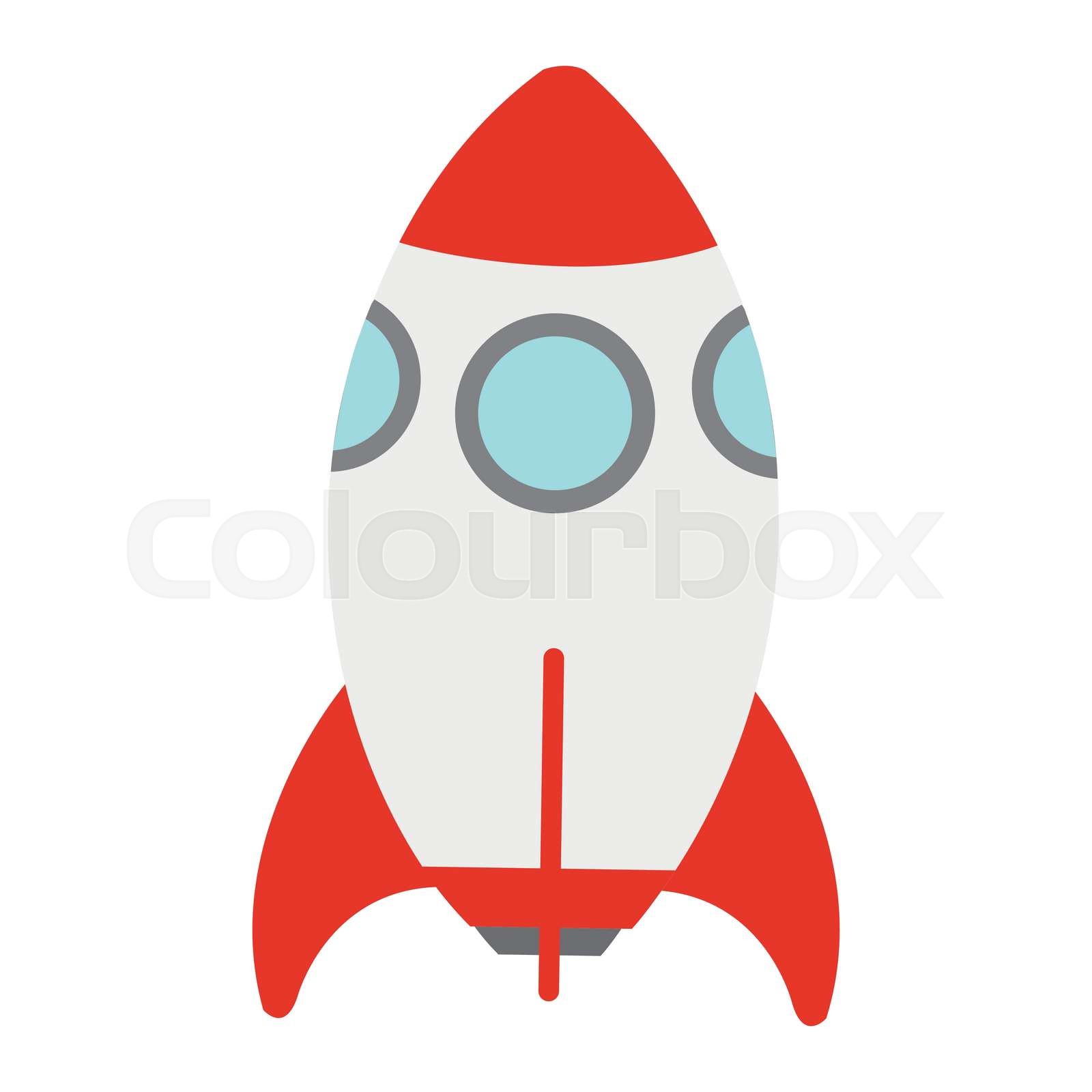toy rocket icon | Stock vector | Colourbox