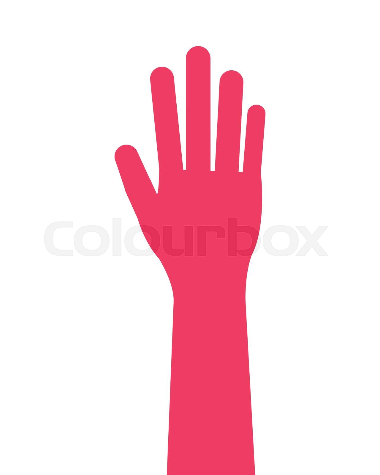 open hand icon | Stock vector | Colourbox