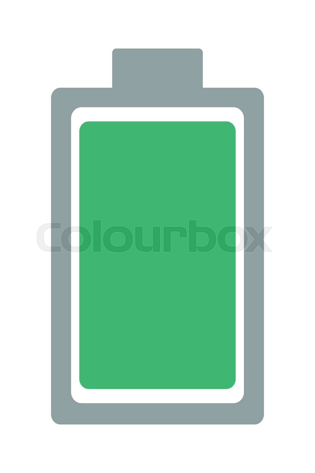 full battery symbol icon | Stock vector | Colourbox