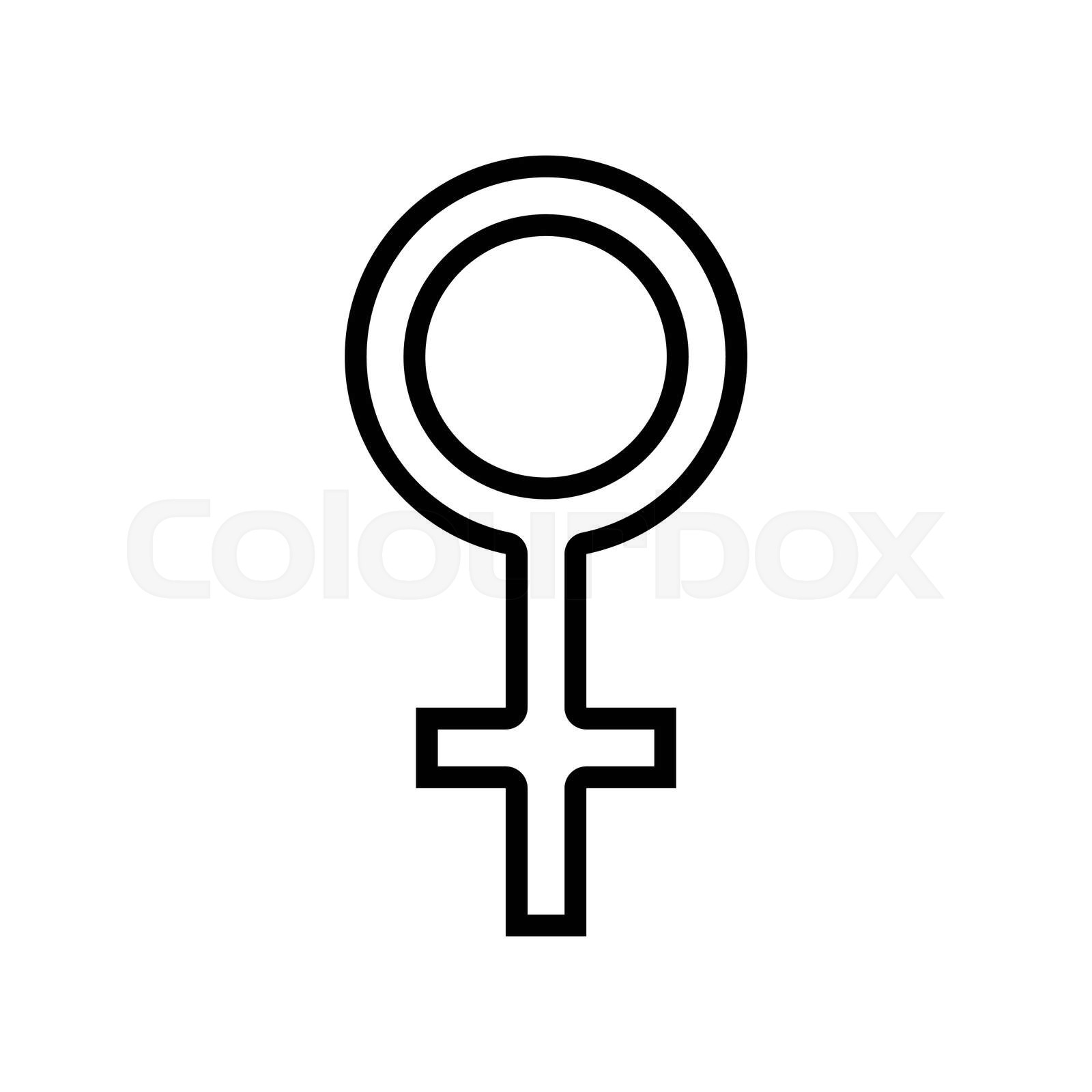 Simple Venus icon | Stock vector | Colourbox